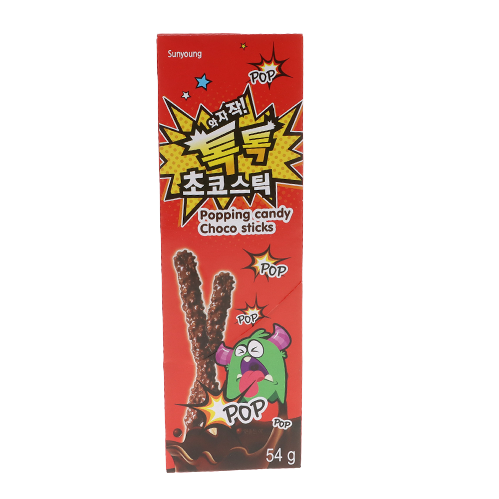 Sunyoung Popping Candy Sticks Schokolade 54g | 614298