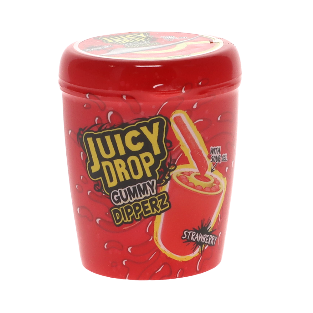 Bazooka Juicy Drop Gummy Dipperz Strawberry 96g | 614886